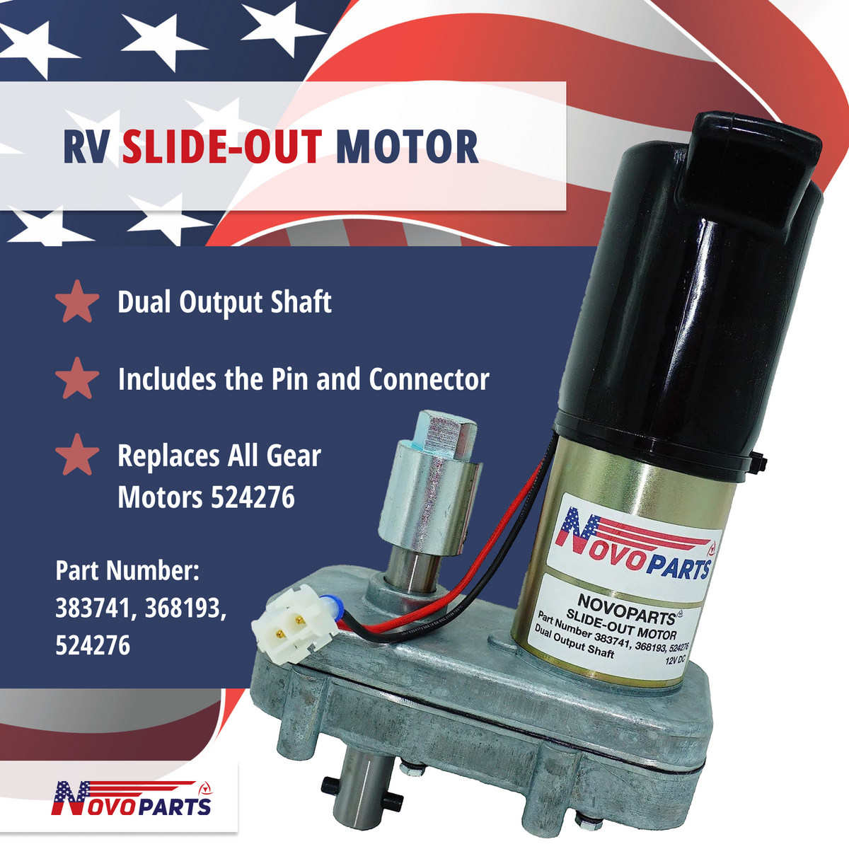 383741 RV Slide Out Motor Replacement for Power Gear Slide Out Motor 3 ...
